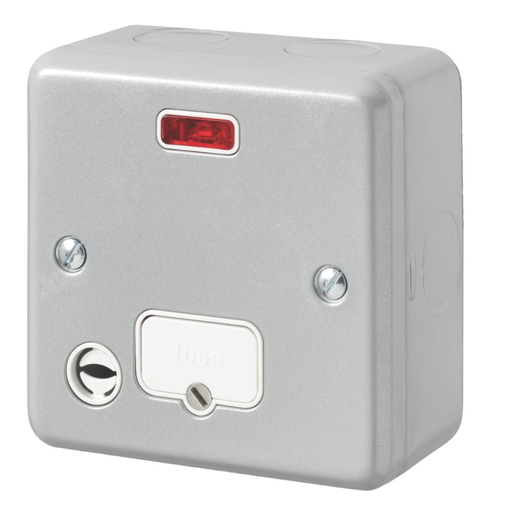 MK Metal-Clad Plus 13A Unswitched Metal Clad Fused Spur & Flex Outlet ... MK Metal-Clad Plus 13A Unswitched Metal Clad Fused Spur & Flex Outlet ...