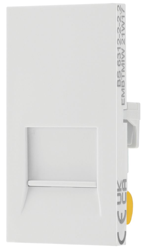 British General Modular Master Telephone Socket White - Screwfix