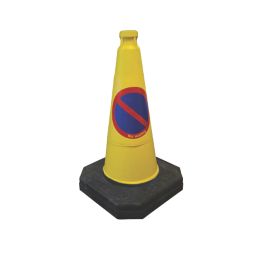 Melba Swintex Flexi 500 "No Waiting" Traffic Cone 500mm - Screwfix