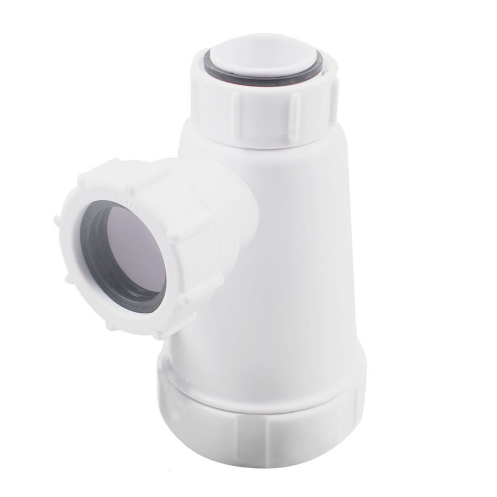 Flomasta Round Bottle Trap White 32mm - Screwfix