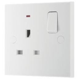 British General 900 Series 13A 1-Gang SP Switched Power Socket White ...
