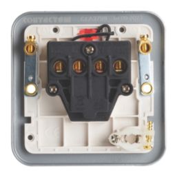 Contactum 20A 1-Gang DP Metal Clad Control Switch & Flex Outlet with ...