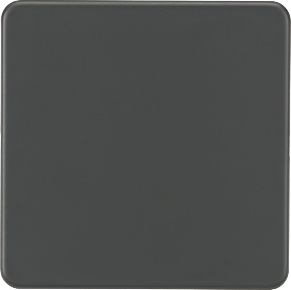 Knightsbridge 1-Gang Blanking Plate Anthracite - Screwfix Knightsbridge 1-Gang Blanking Plate Anthracite - Screwfix