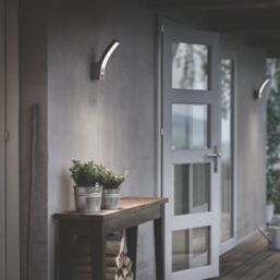 Philips Splay Outdoor LED Wall Light With PIR Sensor Anthracite 12W ...