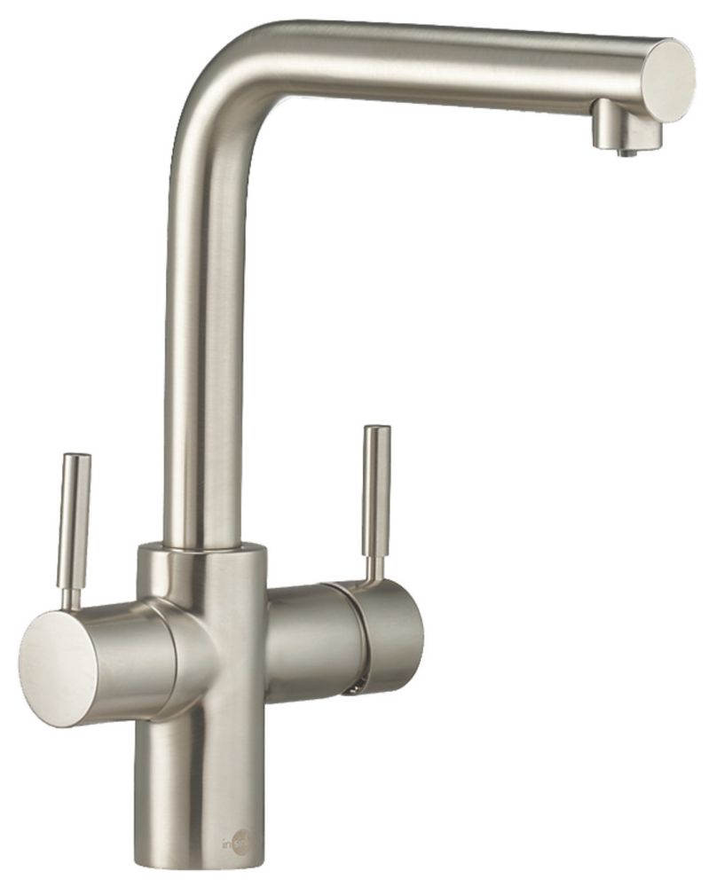 InSinkErator 3N1 Boiling & Cold Water Tap Brushed Steel - Screwfix