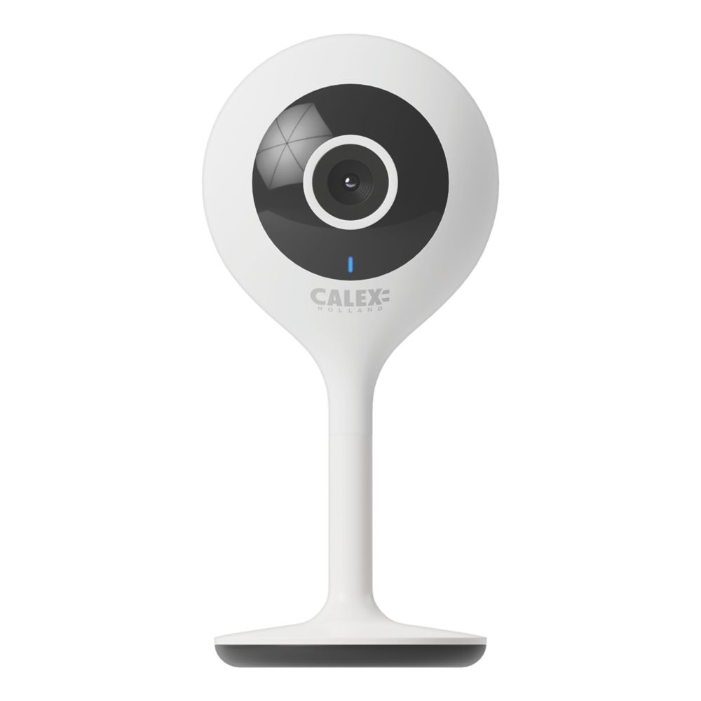 Calex 900013 Mains-Powered White Wireless 1080p Indoor Round IP Camera ...