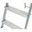 Mac Allister Aluminium 1.44m 4 Step Platform Step Ladder - Screwfix