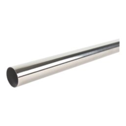 Essentials Tube Polished Stainless Steel 1220mm x 32mm - Screwfix
