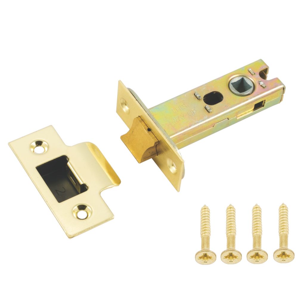 Smith & Locke Brushed Brass Heavy Duty Tubular Mortice Latch 76mm Case ...