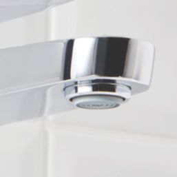 Swirl Caldew Silver 301mm Tall Round Head Mono Basin Mixer Tap With ...