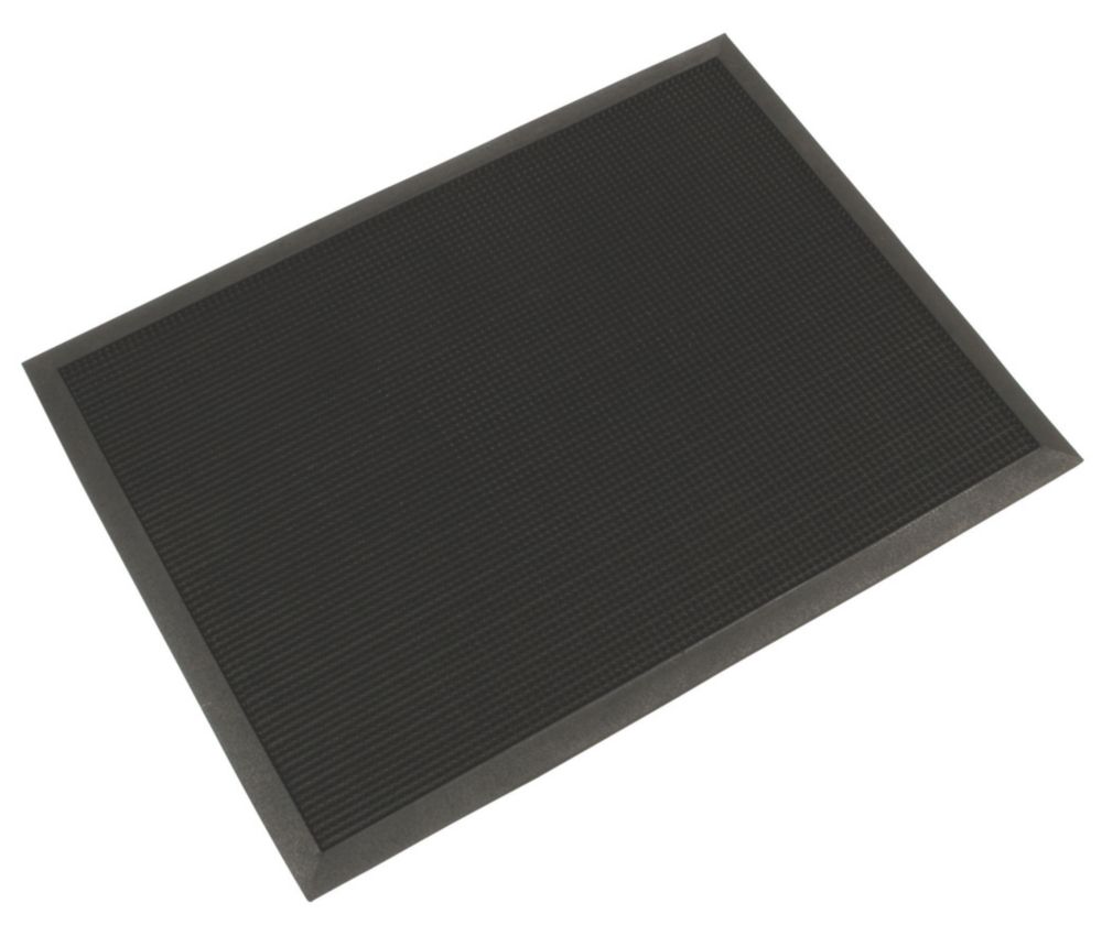 COBA Fingertip Entrance Mat Black 0.8m x 0.6m x 13mm - Screwfix