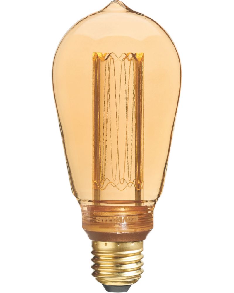 Sylvania ToLEDo Mirage SL E27 ST64 LED Light Bulb 125lm 2.5W - Screwfix