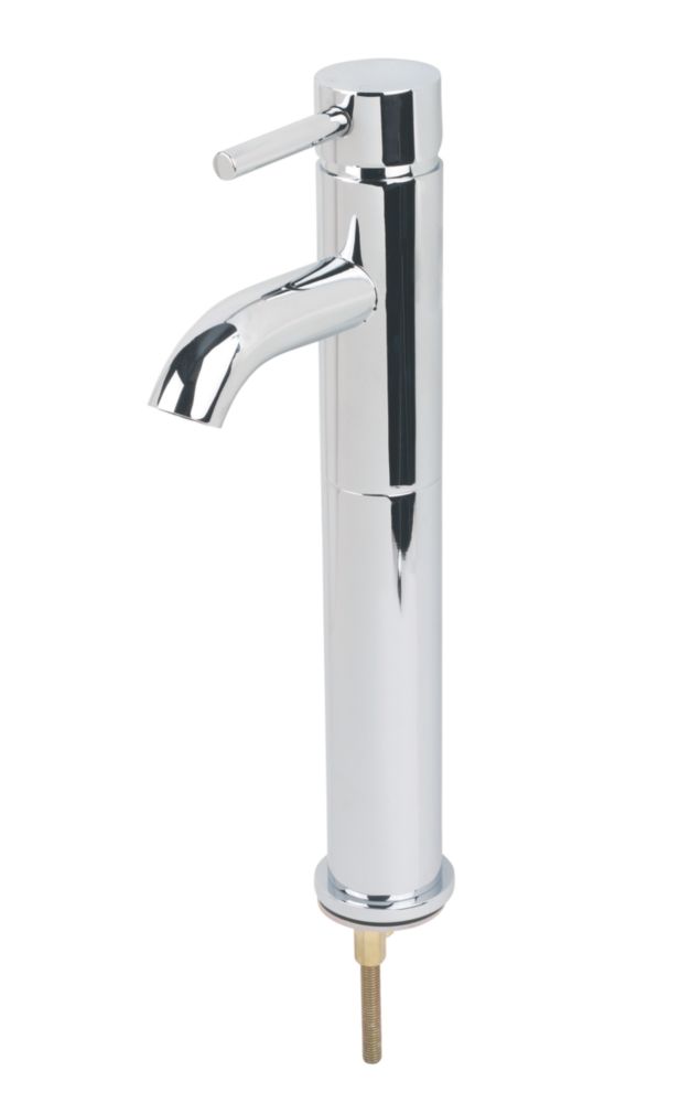 Refurb Swirl Ola Chrome 342mm Lever Mono Basin Mixer Tap - Screwfix