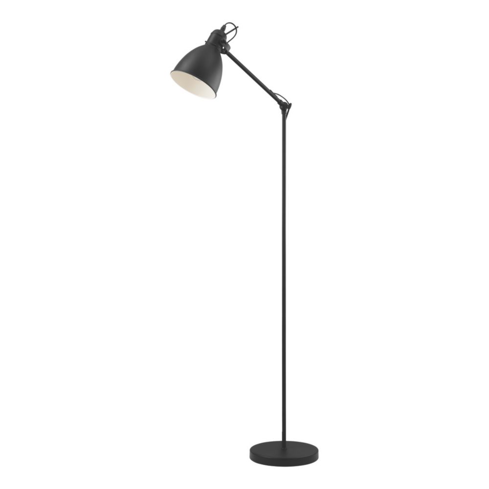 Eglo Priddy Floor Lamp Black/White - Screwfix