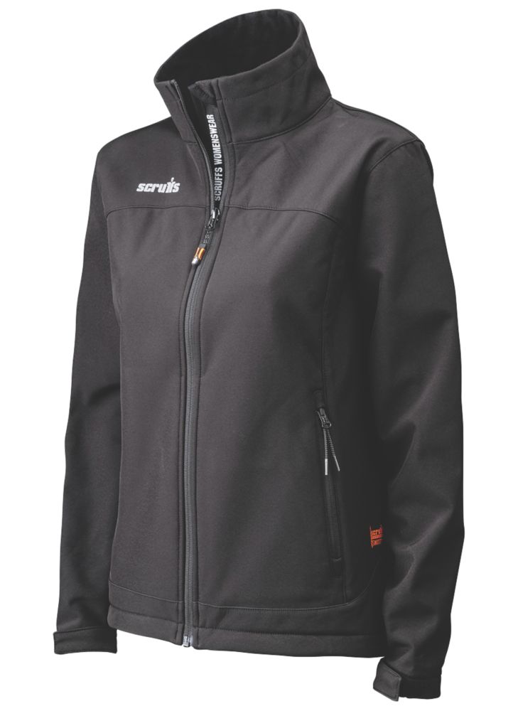 Scruffs Trade Womens Softshell Jacket Black Size 10 - Screwfix