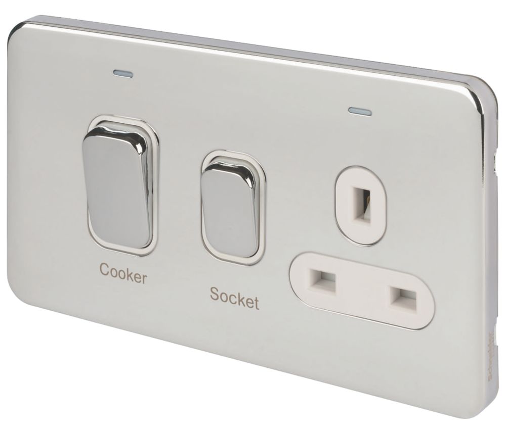 Chrome Cooker Appliance Switches | Switches & Sockets | Screwfix.com