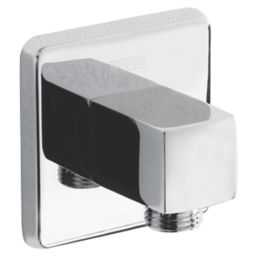 Bristan Easyfit Contemporary Square Shower Wall Outlet Chrome 55mm ...