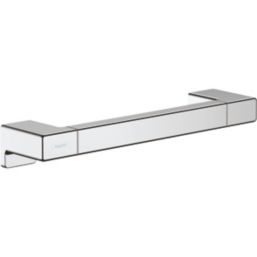 Hansgrohe AddStoris Straight Household Grab Rail Chrome 348mm - Screwfix