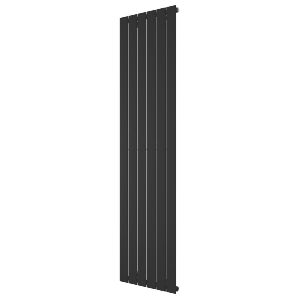 Ximax Oceanus 1800mm x 445mm 2925BTU Black Vertical Designer Radiator ...