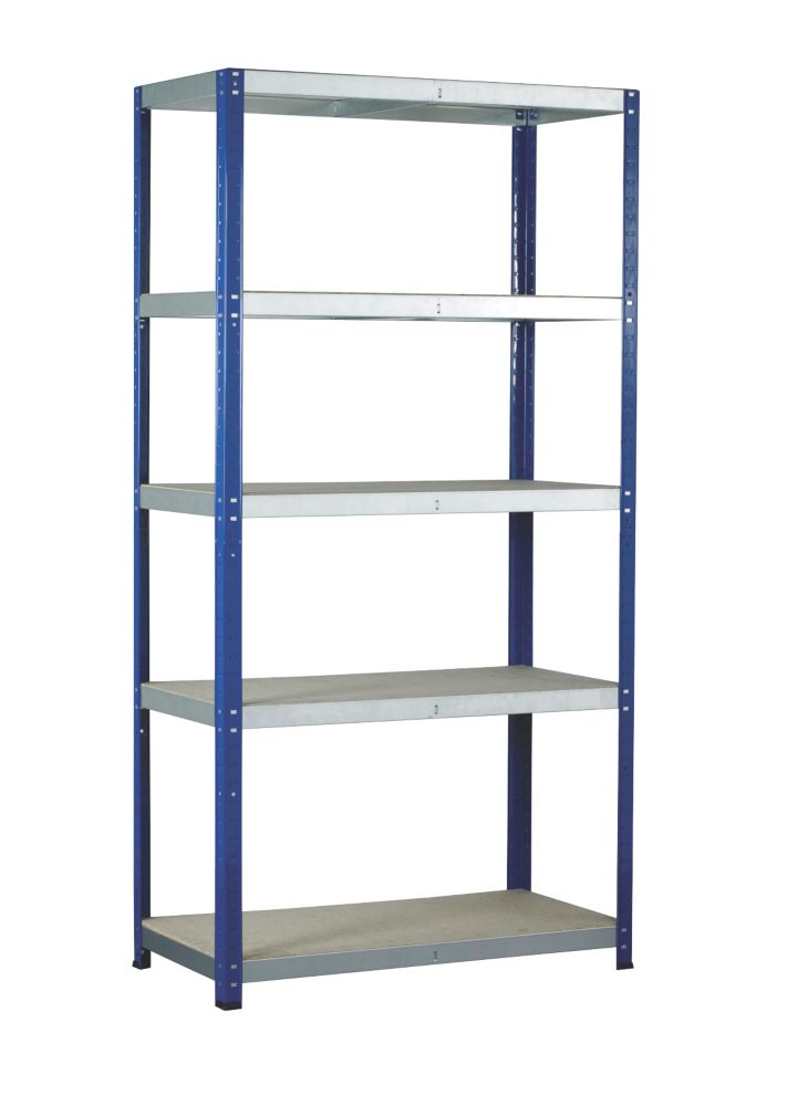 Barton Ecorax 5-Tier Metal Garage Shelving Unit 900mm x 450mm x 1760mm ...