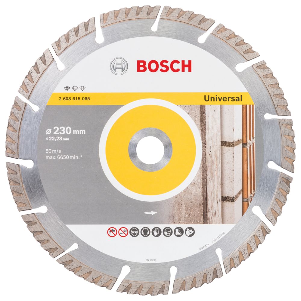Bosch Masonry Universal Diamond Cutting Disc 230mm x 22.23mm - Screwfix