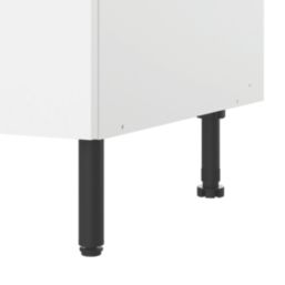 Pragma 1-Door 1-Drawer Matt White 600mm x 590mm x 860mm Flat Packed ...