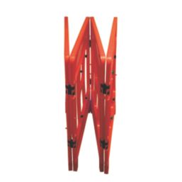 JSP Workgate 4-Gate Barrier Red 838mm - Screwfix