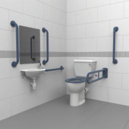 Nymas Doc M Close-Coupled Toilet Pack Dark Blue 13 Piece Set - Screwfix