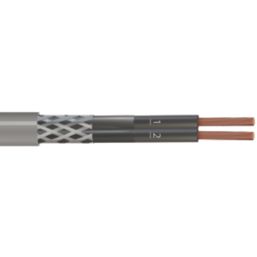 Time 2-Core CY Grey 0.75mm² Screened Control Cable 1m Coil - Screwfix