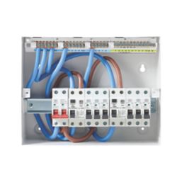 MK Sentry 12-Module 6-Way Populated High Integrity Dual RCD Consumer Unit - Screwfix