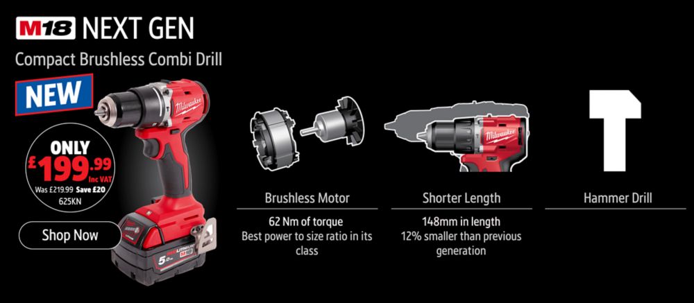 Milwaukee Next Gen | Screwfix